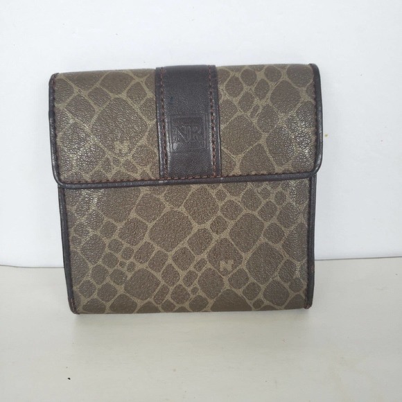 Nina Ricci | Bags | Nina Ricci Leather Wallet Brown Small Card Bill ...